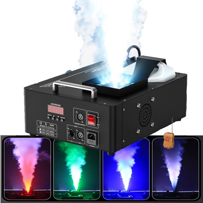 UKING - 1500W Machine à Fumée avec 24 LED RGB 3 en 1 et DMX ...