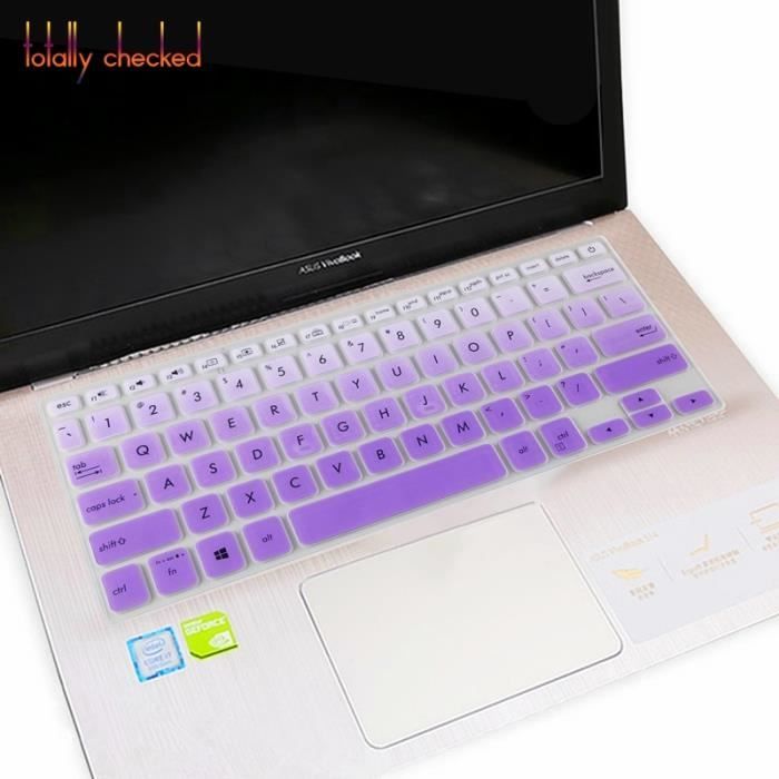 Fondu violet-Coque de protection pour clavier d'ordinateur portable, en ...