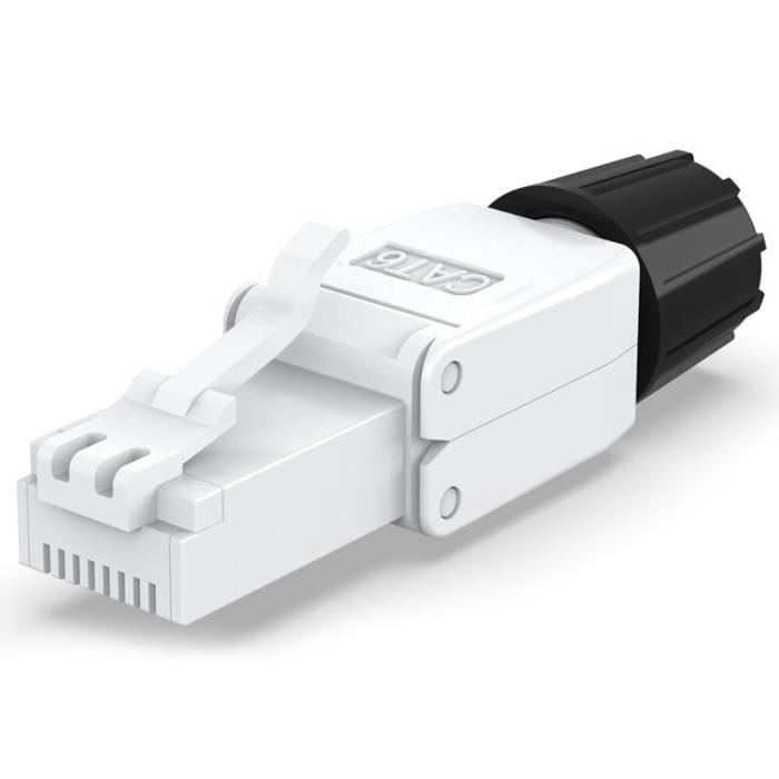 Connecteur UTP CAT6A couleur connecteurs RJ45 Cat8 Cat7 Cat6A, fiches ...
