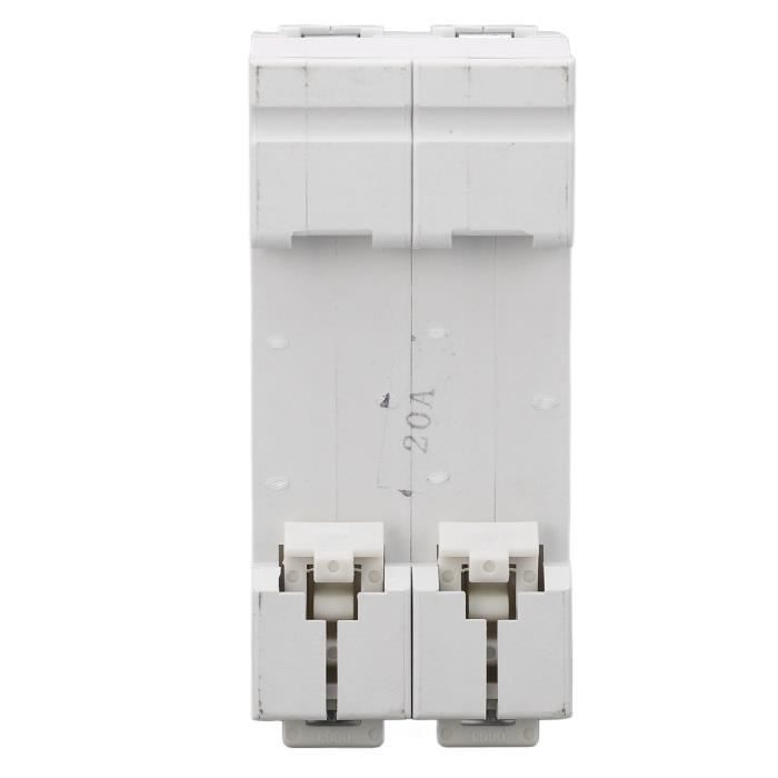 Tbest Disjoncteur miniature 2P DC Disjoncteur de Type B 2P DC 500V Disjoncteur Miniature 25A ...