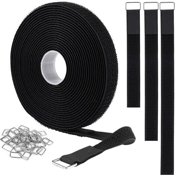 Sangle Blanche Lot De 2 Sangles Velcro Double Face 1,2 Cm X 5 M ...