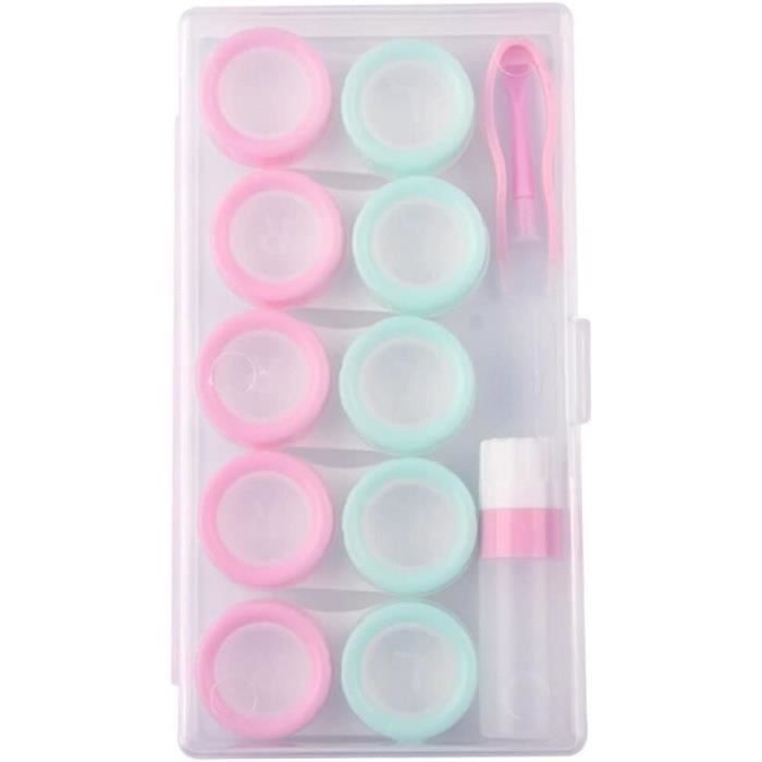 5 Paires Contact Lens Case Eye Contact Box Femme Femme Contact Lenses ...