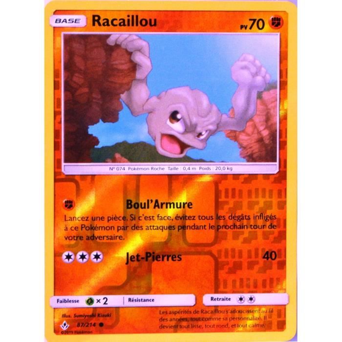 Carte Pokémon 87-214 Racaillou - REVERSE SL10 - Soleil et Lune ...