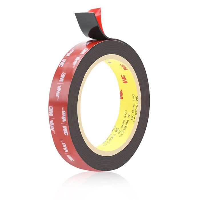 3M Double Face Ruban Adhésif Extrême Fort Sans Clous, Ruban de Montage Imperméable (2CM*3M) [147 ...
