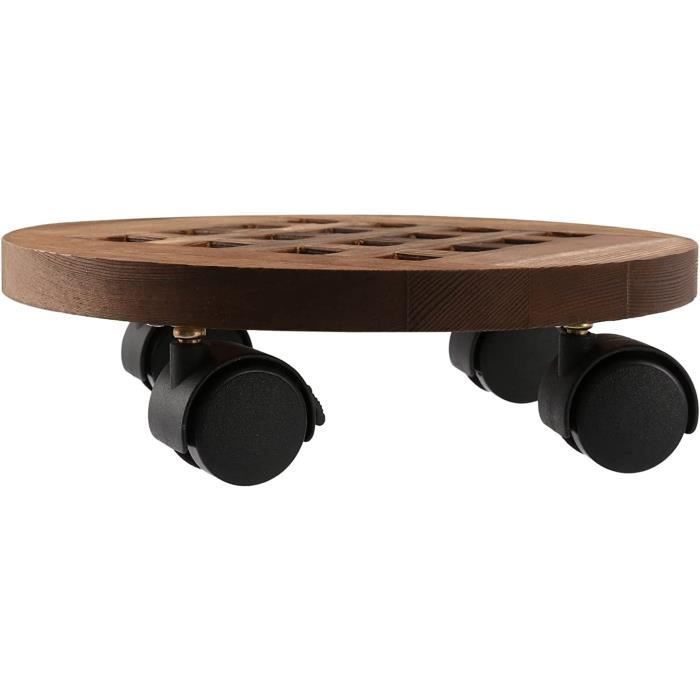 25 Cm Pot De En Bois Plateau Amovible Porte-Plantes Support Base Avec ...