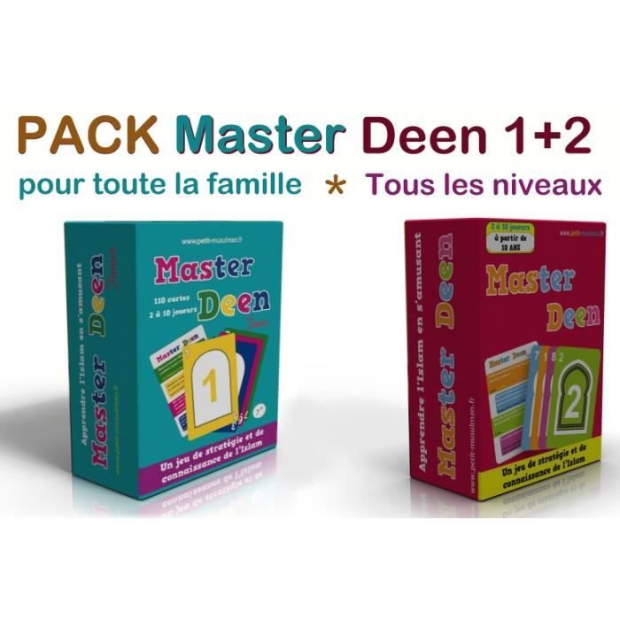 Pack MasterDeen : Master Deen 1+2 (Tous niveaux pour toute la famille ...