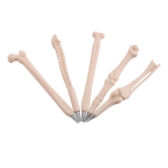 ARAMOX Stylo à bille 5pcs / set os créatifs forme stylos à bille ...