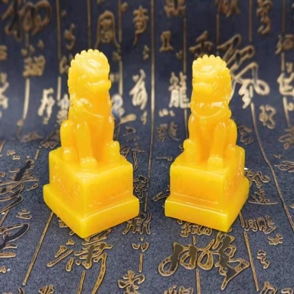 Statue deco,Statue du Lion gardien du chien Fu Foo,ornement Feng Shui ...
