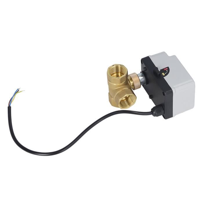ETO- Vanne à bille DN20 DN20 Ball Valve 3 Voies Main Auto-Intégré En Laiton Ball Valve 3 Fil 2 ...