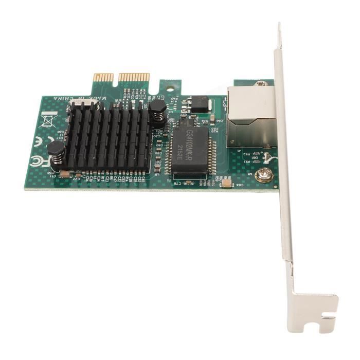 QID-carte réseau NIC à port unique Carte Réseau PCI Express X1 pour ...