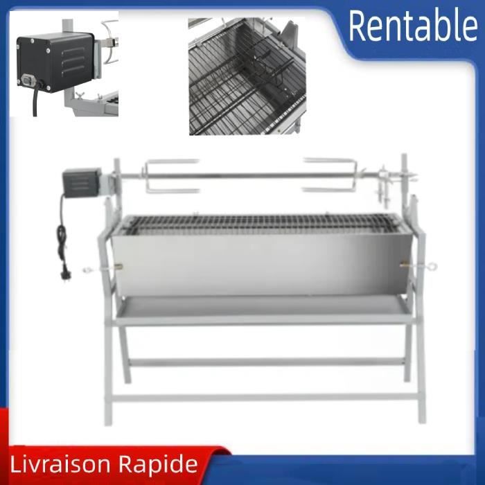 Broche à rôtir de barbecue - DRFEIFY - HB010 - Electrique - Acier ...