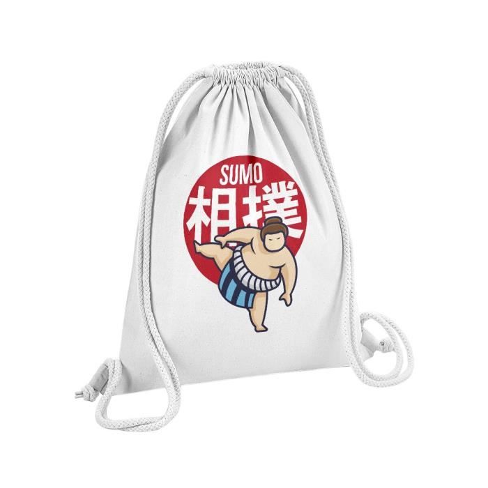 Sac de Gym en Coton Blanc Combat de Sumo Lutte Japon Asie Culture 12 ...