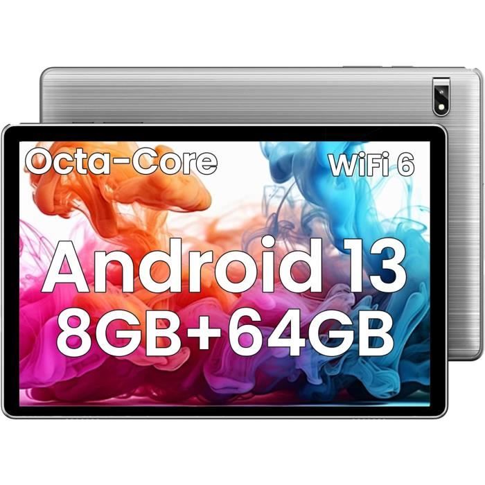 Tablette, Android 13 Tablette, Tablette 10 Pouces Wifi 6 Avec 8(4+4) Go ...