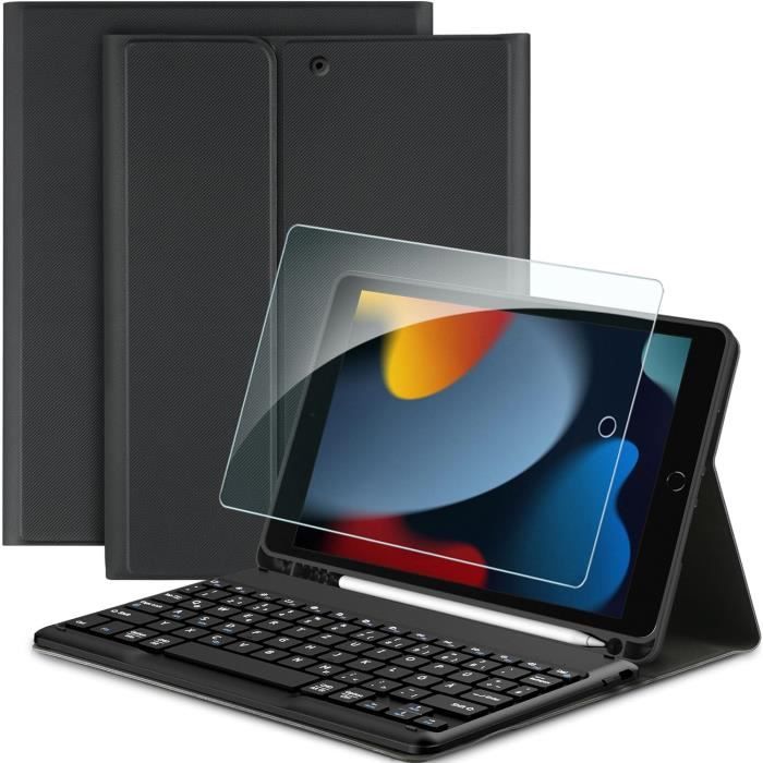 Clavier Compatible Avec Ipad 10 2 9e 8e Et 7 Génération Avec Film De