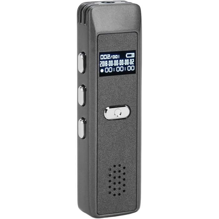 Enregistreur Vocal Numérique, Mini Enregistreur Activé Par La Voix Avec Lecture, Dictaphone ...