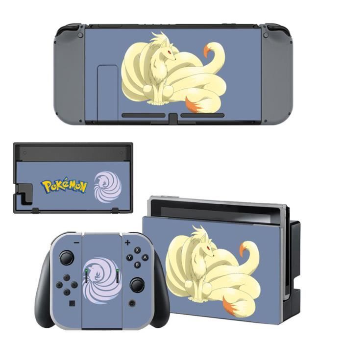 Sticker pour Nintendo Switch, Pokémon Kit Autocollant Skin Protection ...