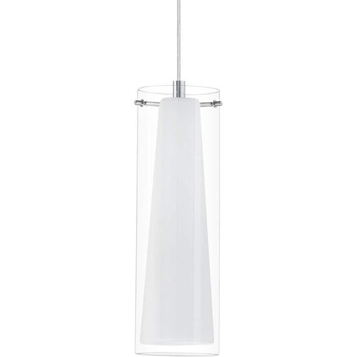 EGLO Suspension lnaire Pinto, lustre suspendu en acier aspect chromé ...