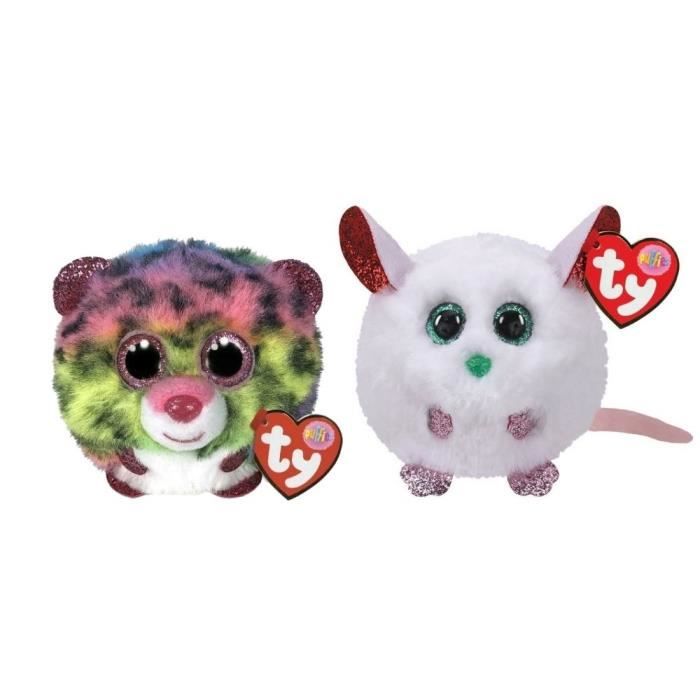 Ty - Peluches - Teeny Puffies - Dotty Léopard & Noël Souris - Cdiscount ...