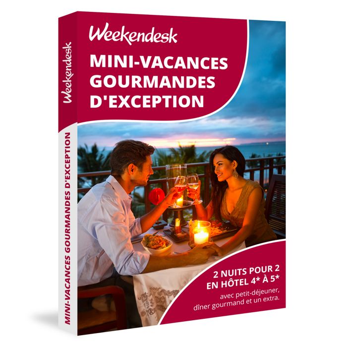 Weekendesk - Coffret cadeau - Mini-vacances pour gourmets - 2 nuits ...