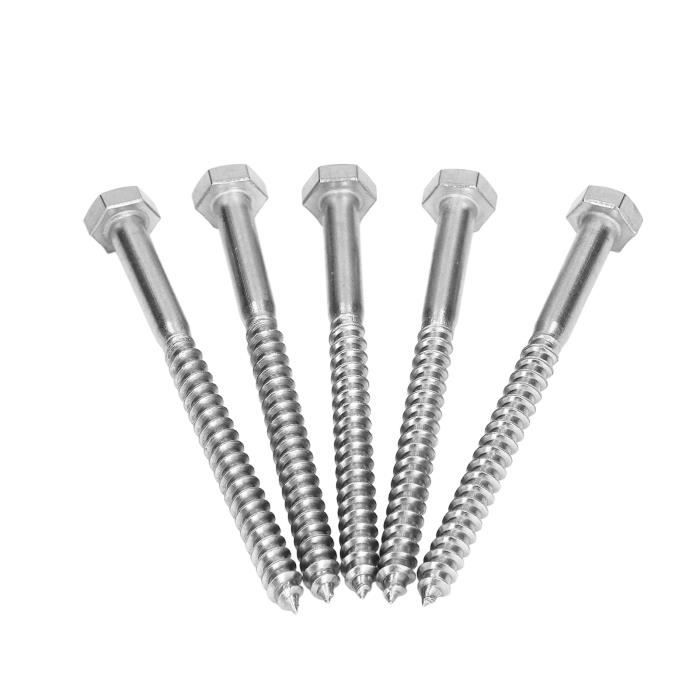 Vis bois auto-taraudeuses - YOSOO - Lot de 10 - Acier inoxydable 304 ...