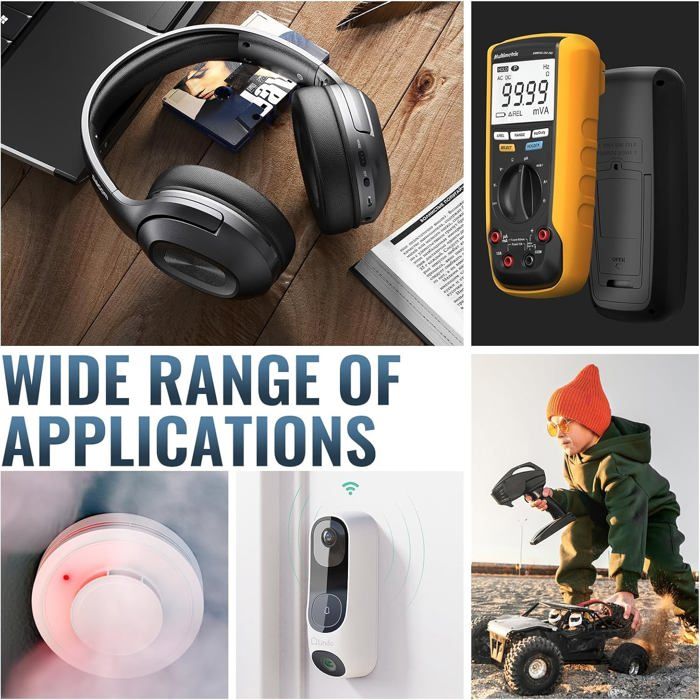 BONAI Chargeur Piles Rechargeable Rapide 16+2 Solts, Universel pour AA ...