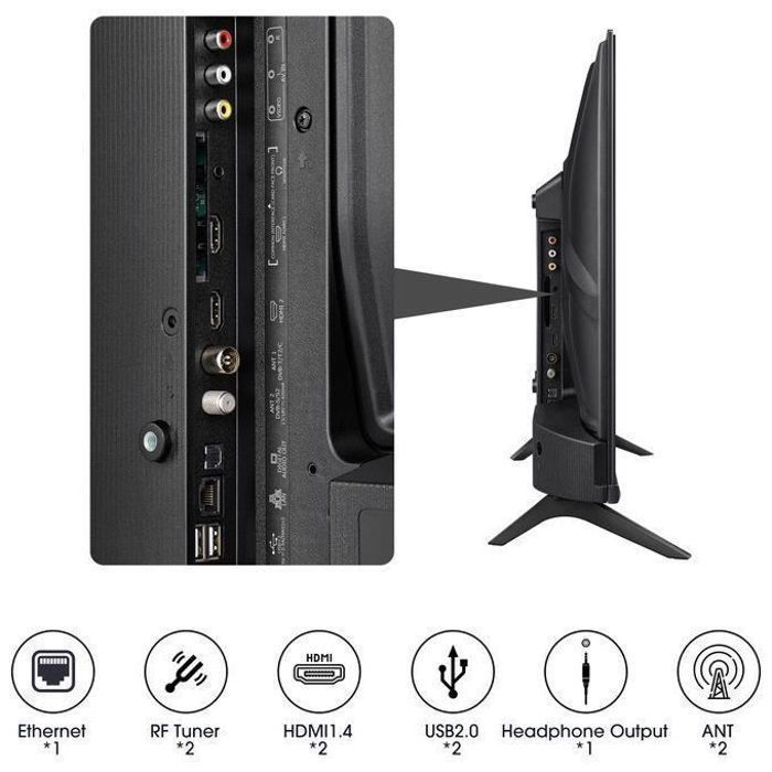 HISENSE 32A4K Téléviseur LED 32 Pouces HD Smart TV - Cdiscount TV Son Photo