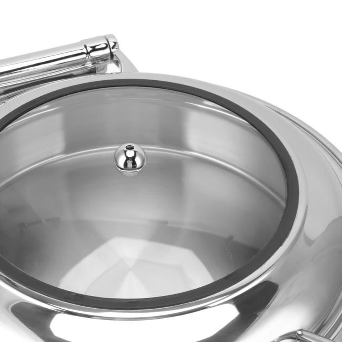 YEN -Plats-réchauds Réchauffeur de Buffet rond en acier inoxydable ...