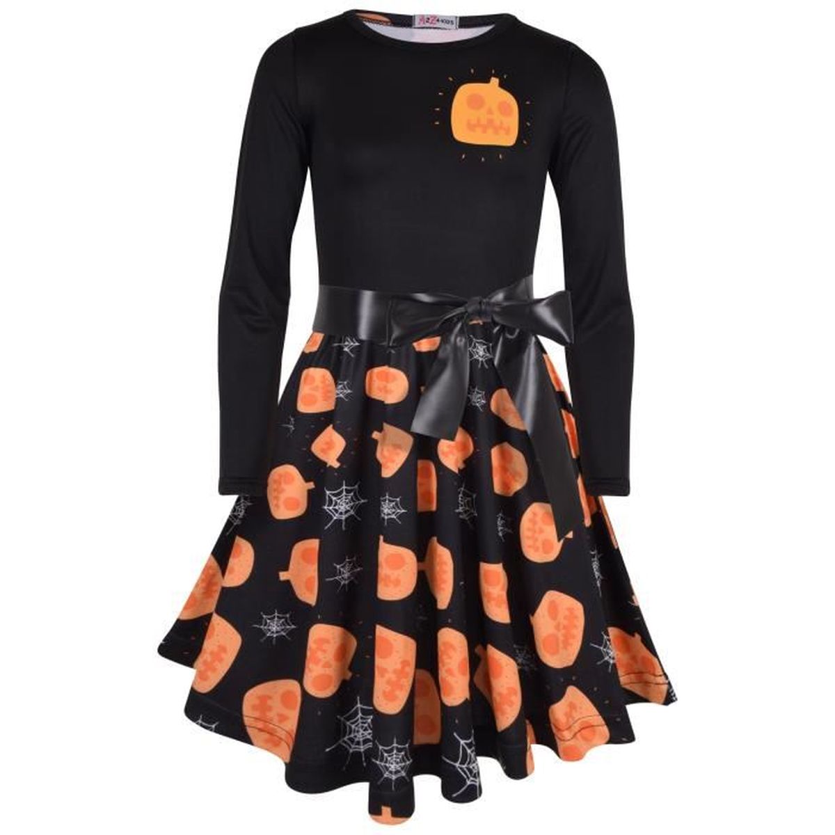 Enfants Filles Halloween Robe Araignée Patineur Crâne Web Robes ...