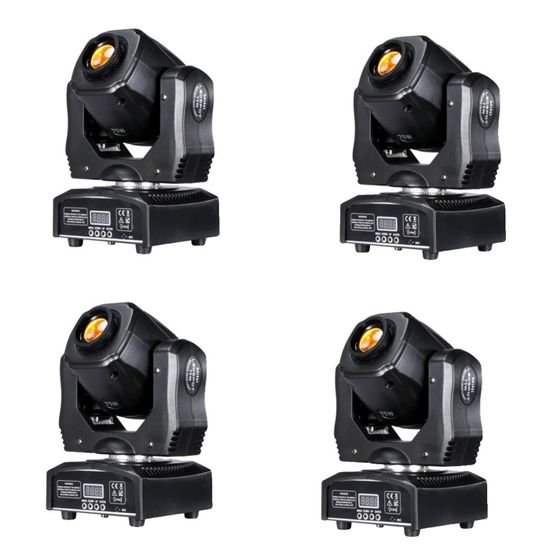 Mini Led Moving Head Spot Light, 75w, DMX Control, 4pcs 75W, Eu plug ...