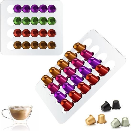 Nespresso Porte-capsules mural en acier inoxydable compatible avec ...