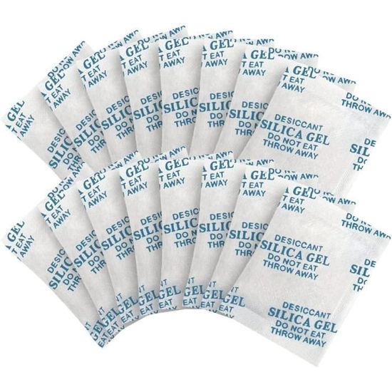 50 Paquets Gel De Silice Sachets 10 Gram Desséchants Pour Le Stockage ...