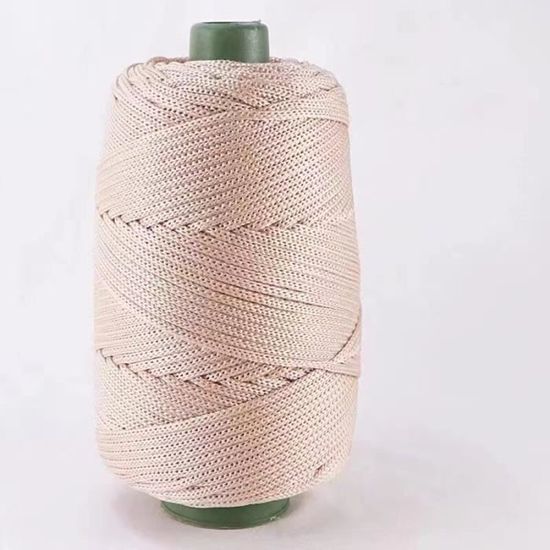 Fils De Crochet Tricotés Creux Rouleau De 200 M - HAOPYOU - 3mm - Khaki ...
