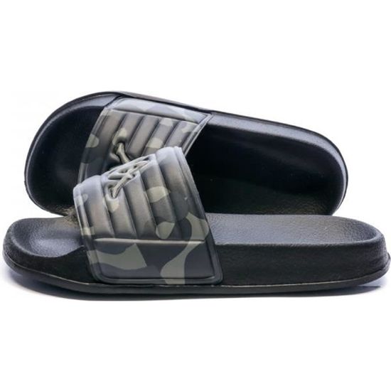Claquettes Noires Garçon Kappa Matese 5 - Cdiscount Sport
