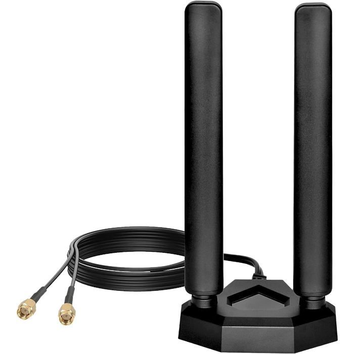 Tri Band WiFi 6E Antenne 8dBi 2.4GHz 5.8GHz 6GHz WLAN Antenne avec ...