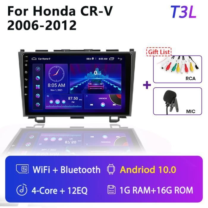 T3L - Autoradio Android 11 pour Honda CR V 3 RE CRV 2007 2011 lecteur vidéo multimédia 2 Din ...