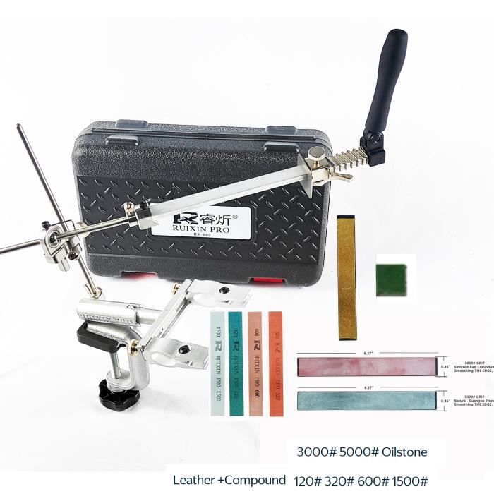 Affûteur de couteaux à Angle fixe,2023,RX 009,pierre à aiguiser en diamant,pierre à polir,pâte ...