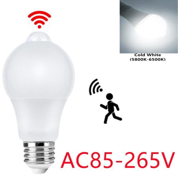 AC85-265V-blanc - Inda 20W AC220V LED Capteur de Mouvement Ampoule LED ...