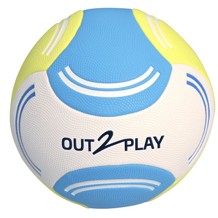 Ballon de football - OUT2PLAY - T5 - Bleu, blanc et vert - Extérieur ...