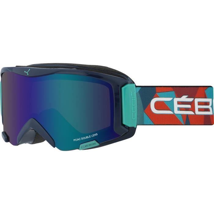 Masque de ski enfant Cebe Super Bionic Blue Rainbow Brun Flash Bleu U ...