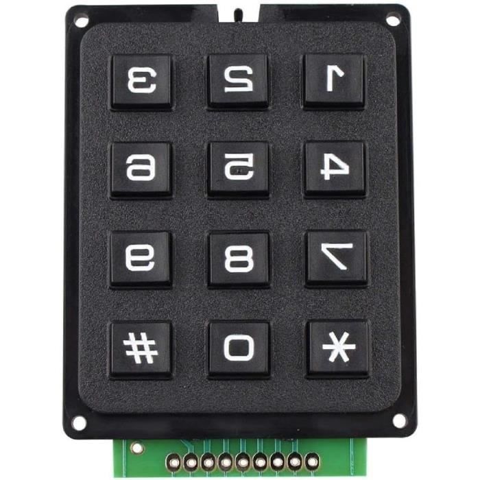 3X4 Matrices Array 12 Boutons Clavier Clavier Module 12 Touches Mcu ...