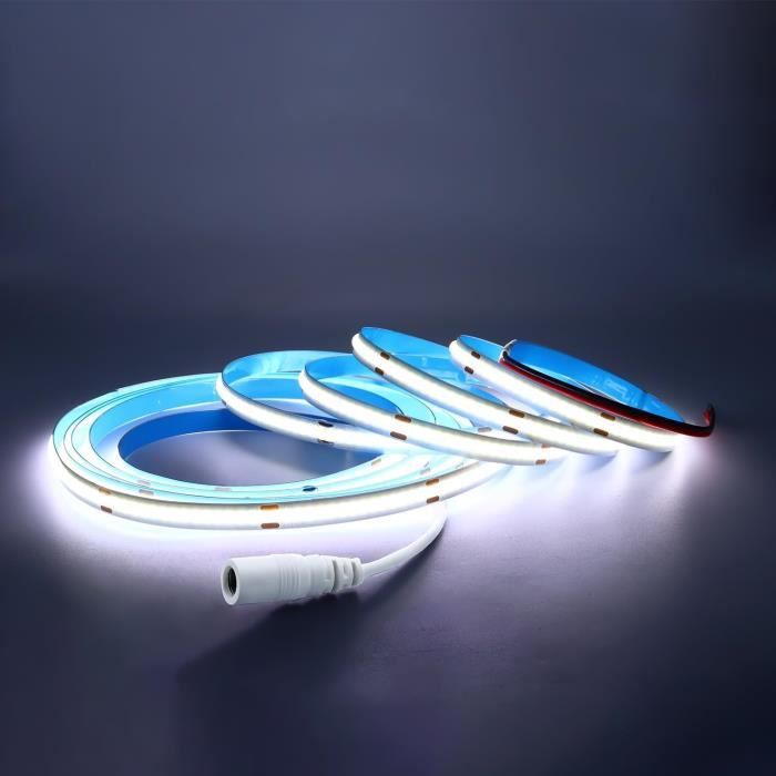 2M Bande Led Cob 12V Blanc Froid 6000K Bande Lumière Cob Ruban Led ...