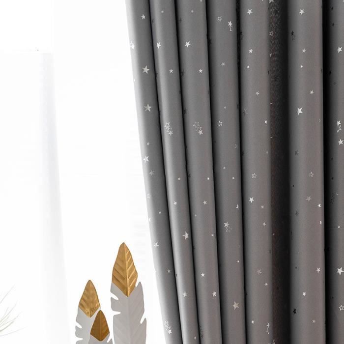 Rideau Une Piece Occultation de Fenêtre Solides à Oeillets Isolant ...