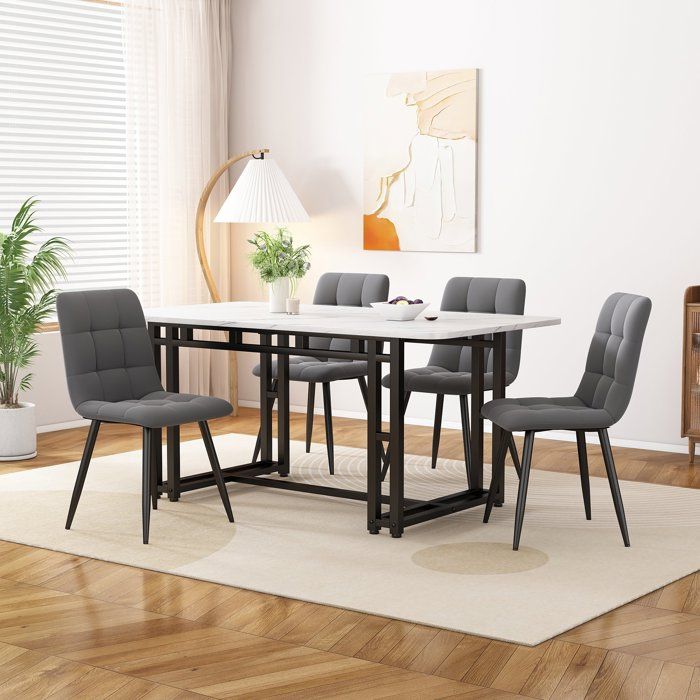 Table à manger noir 120x70x74 cm, Table de salle à manger rectangulaire ...