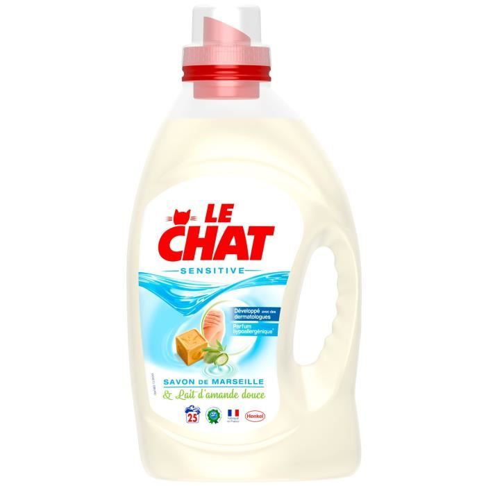 Le Chat Sensitive 25 lavages 1.875L - Cdiscount Electroménager