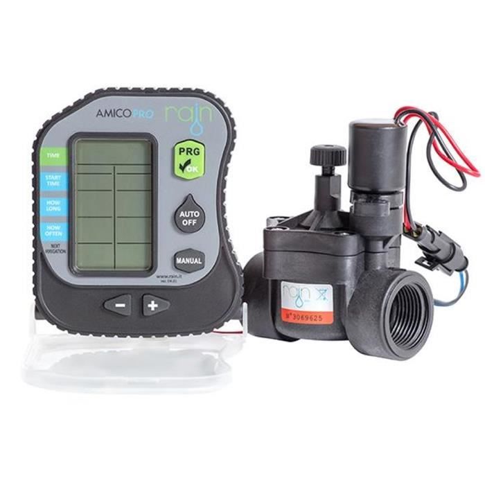 Programmateur d'irrigation - RAIN - Amico PRO1 - 1 zone - Électrovanne ...