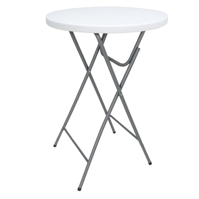 Table Pliante Mange debout, Plateau en résine HDPE Ø 81 cm - Table de ...