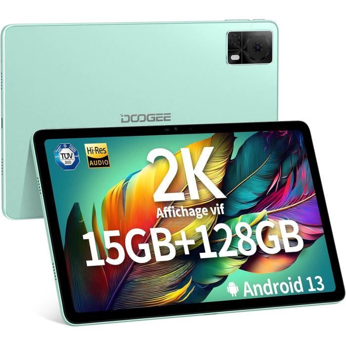 Tablette Android 13 T20S, 10.4" 2K, 15Gb+128Gb-Tf 1Tb, 7500Mah Tablette, Tüv Certificat, 13Mp ...