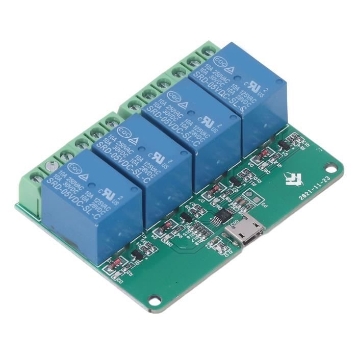 Module relais 4 canaux - VBESTLIFE - 5V - Plug and Play - Protection ...