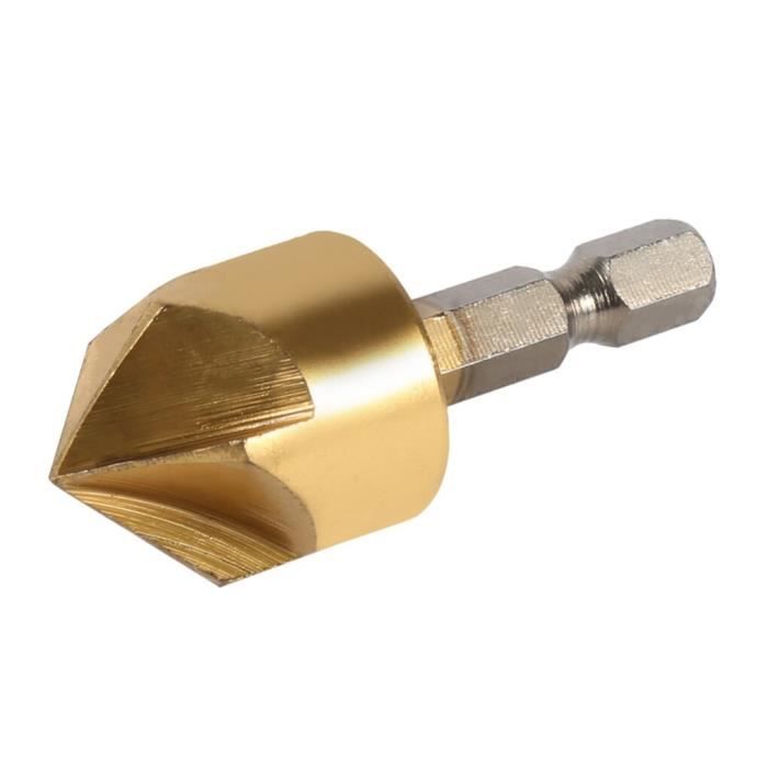 Foret à chanfreiner HSS pour évier de seau à chanfreiner tige ...