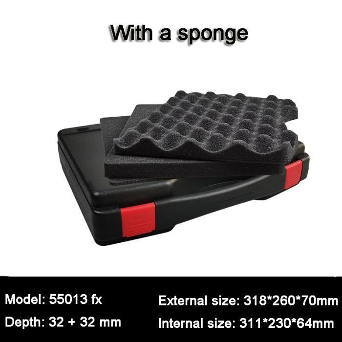 55013sponge Mallette à outils Portable en plastique valise de ...